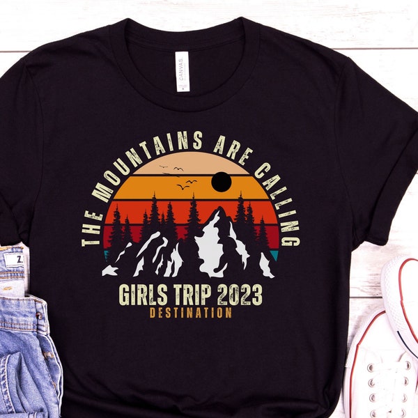 Girls Mountain T Shirt - Etsy