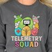 Telemetry Nurse Shirt Easter, Easter Telemetry Technician Shirt Comfort ...