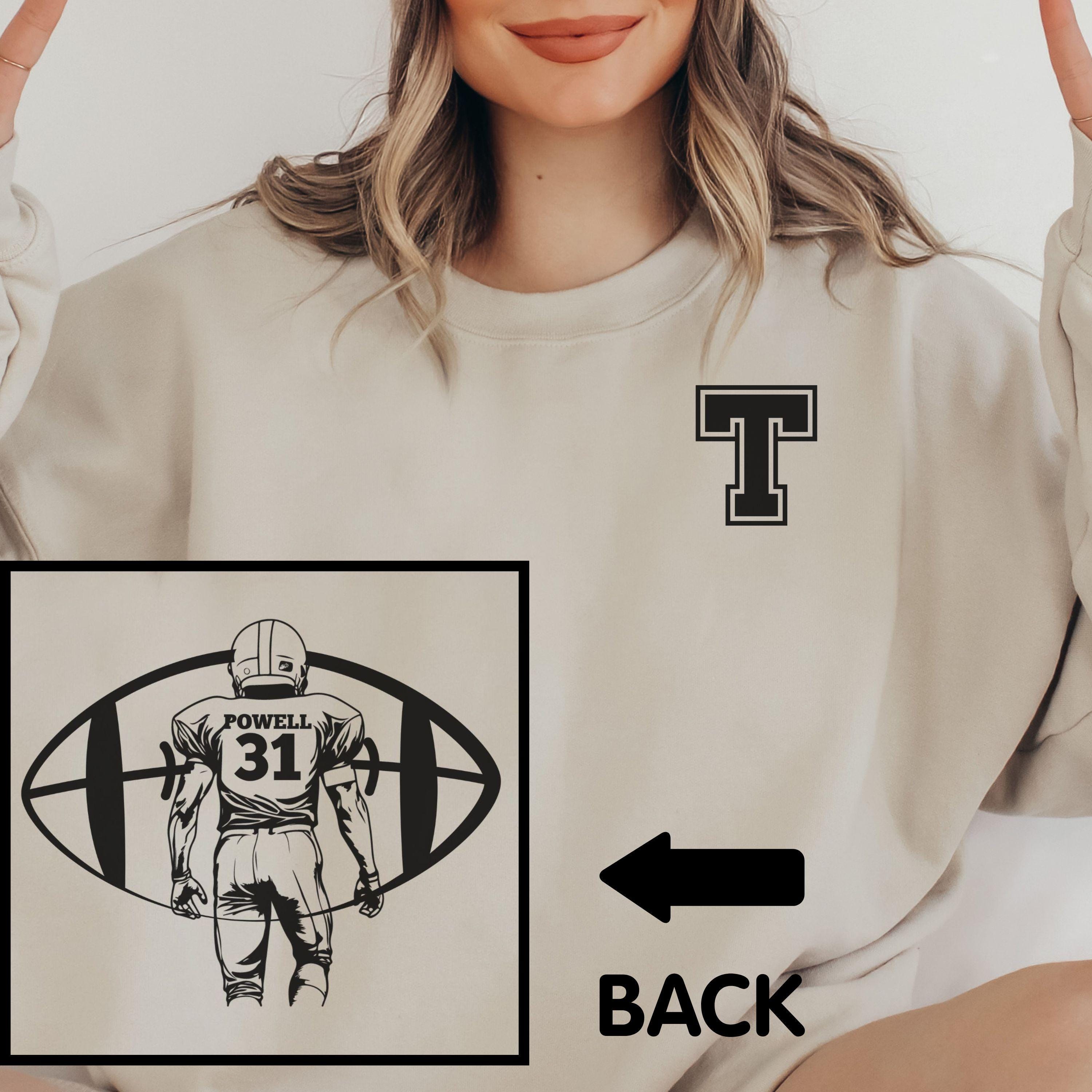 Football Mom Shirt Personalized, Senior Football Mom Sweatshirt, Loud ...