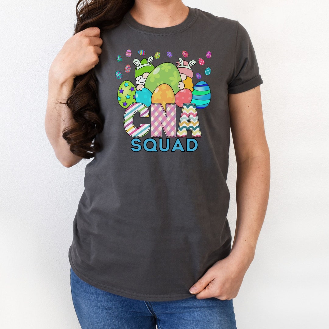 CNA Easter Shirt, Gnomes Easter Shirt, Cute Easter Shirt, Women Easter ...
