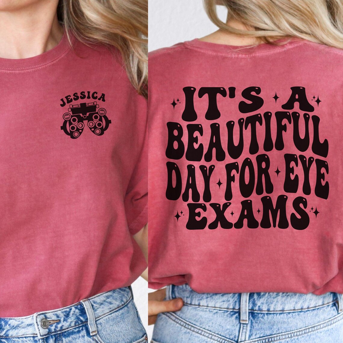 Optometry Shirt Personalized, Custom Optometry Technician Comfort ...