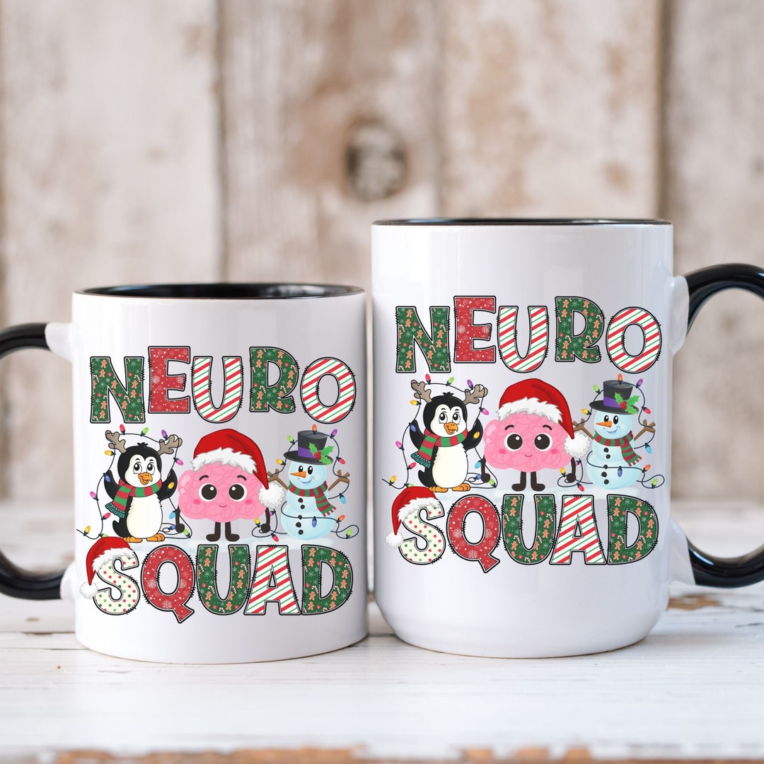 Neurology Mug Christmas, Neuro Squad Christmas Coffee Cup, Neuro ...