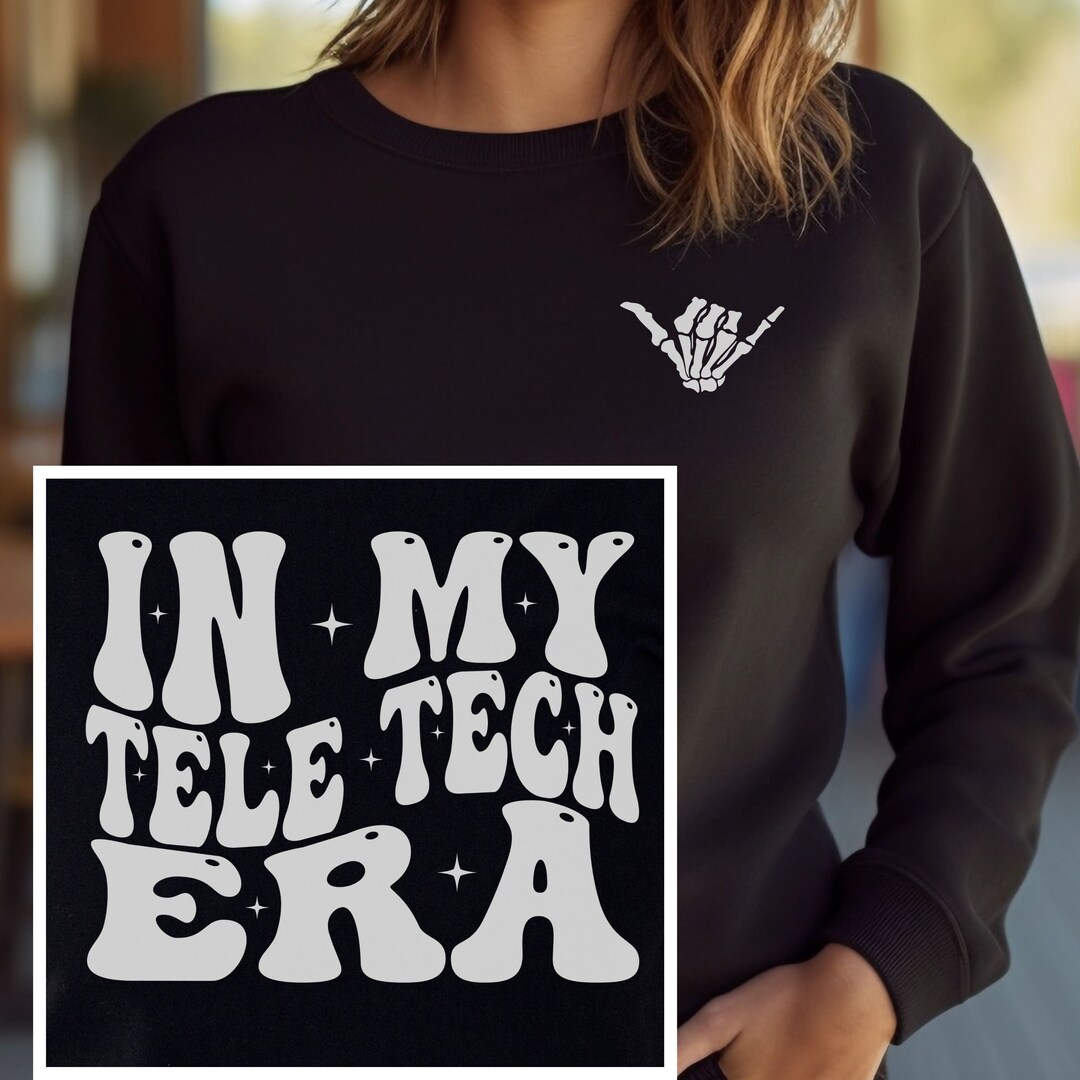 Night Shift Telemetry Tech T Shirt, Cardiac Telemetry Tech Crewneck ...