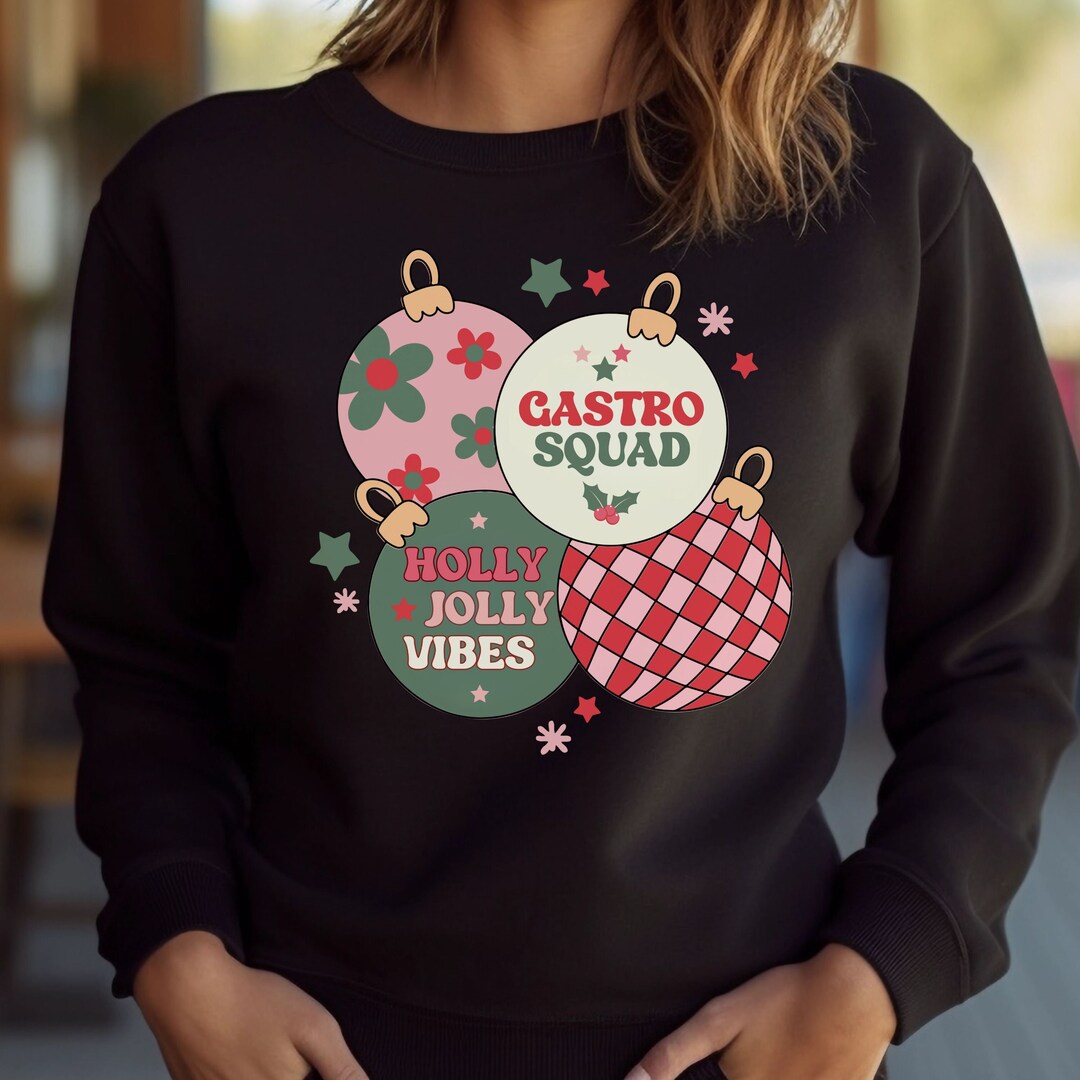 Gastro Squad Shirt Christmas, Endoscopy Nurse Holiday Crewneck, Gastro ...