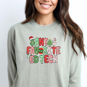 ED Tech Shirt Christmas, ER Tech Comfort Colors Shirt, Emergency ...