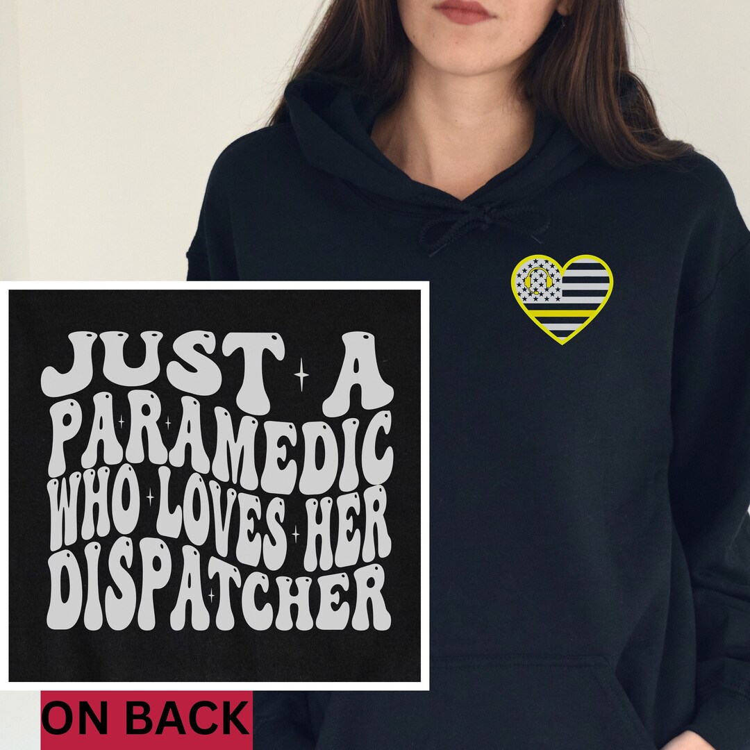 Female Paramedic Shirt, Paramedic Dispatcher Couple Crewneck Sweatshirt ...