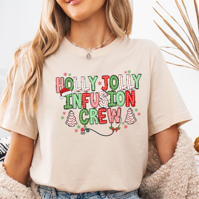Infusion Shirt Christmas, IV Infusion Sweatshirt, Christmas Infusion ...