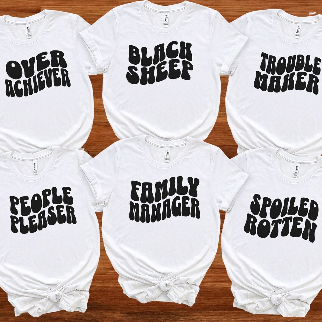 Funny Sibling Shirts, Funny Family Matching Shirts, Sister Matching ...