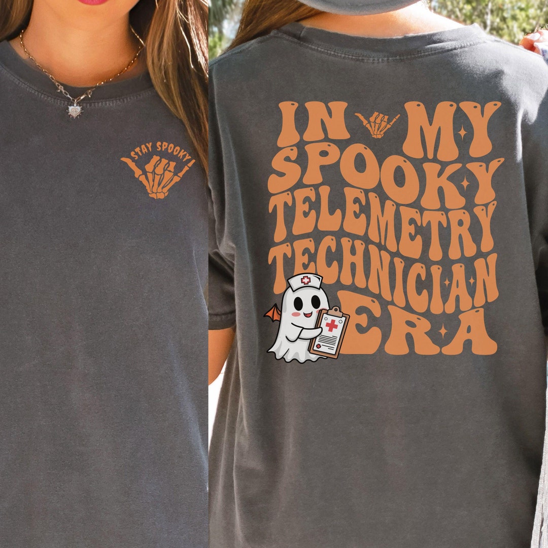 Telemetry Tech Halloween Shirt, Spooky Telemetry Comfort Colors ...