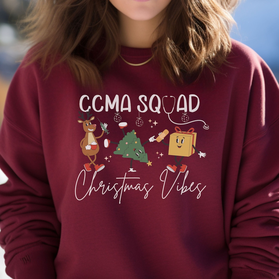 CCMA Shirt Christmas, Clinical Medical Assistant Crewneck, Holiday ...