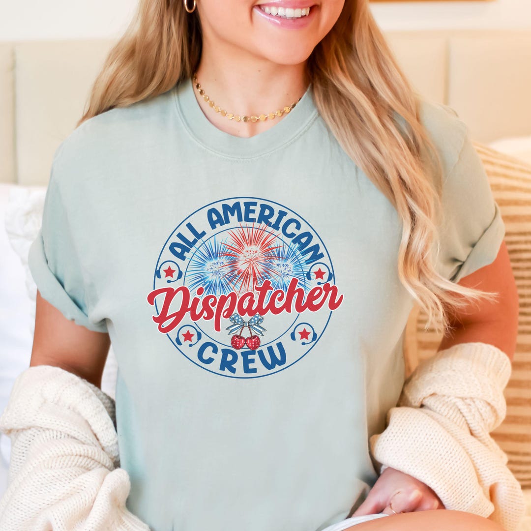 911 Dispatchers 4th of July Shirt, Memorial Day 9-1-1 Dispatcher ...