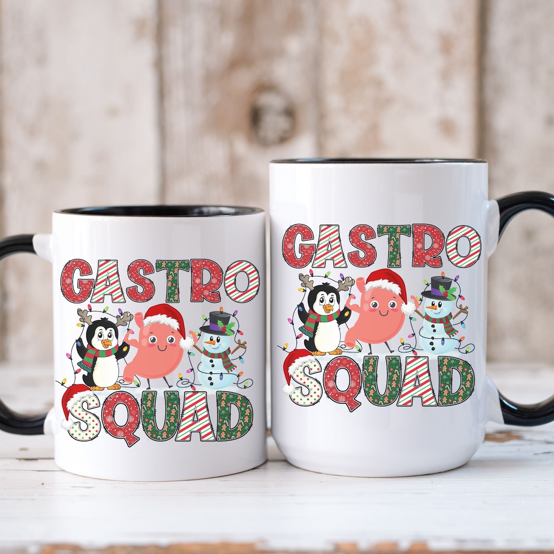 GI Christmas Mug, Endoscopy Nurse Christmas Coffee Cup, Gastro Squad ...