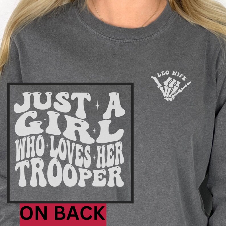 Trooper Girlfriend Shirt, Trooper Wife Shirt Comfort Colors, Gift for ...