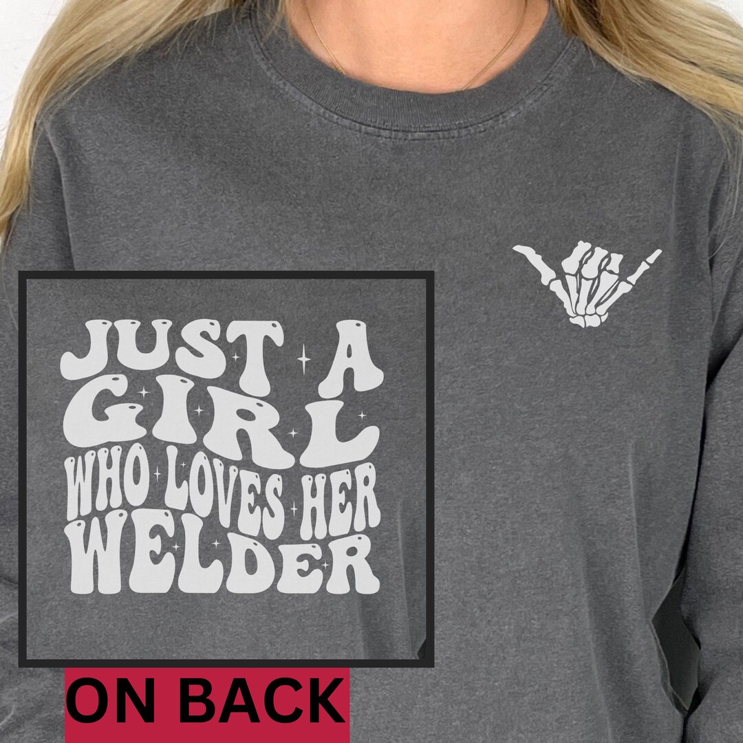 Welder Girlfriend Tee, Welder Fiancee Comfort Colors, Gift for Welder ...