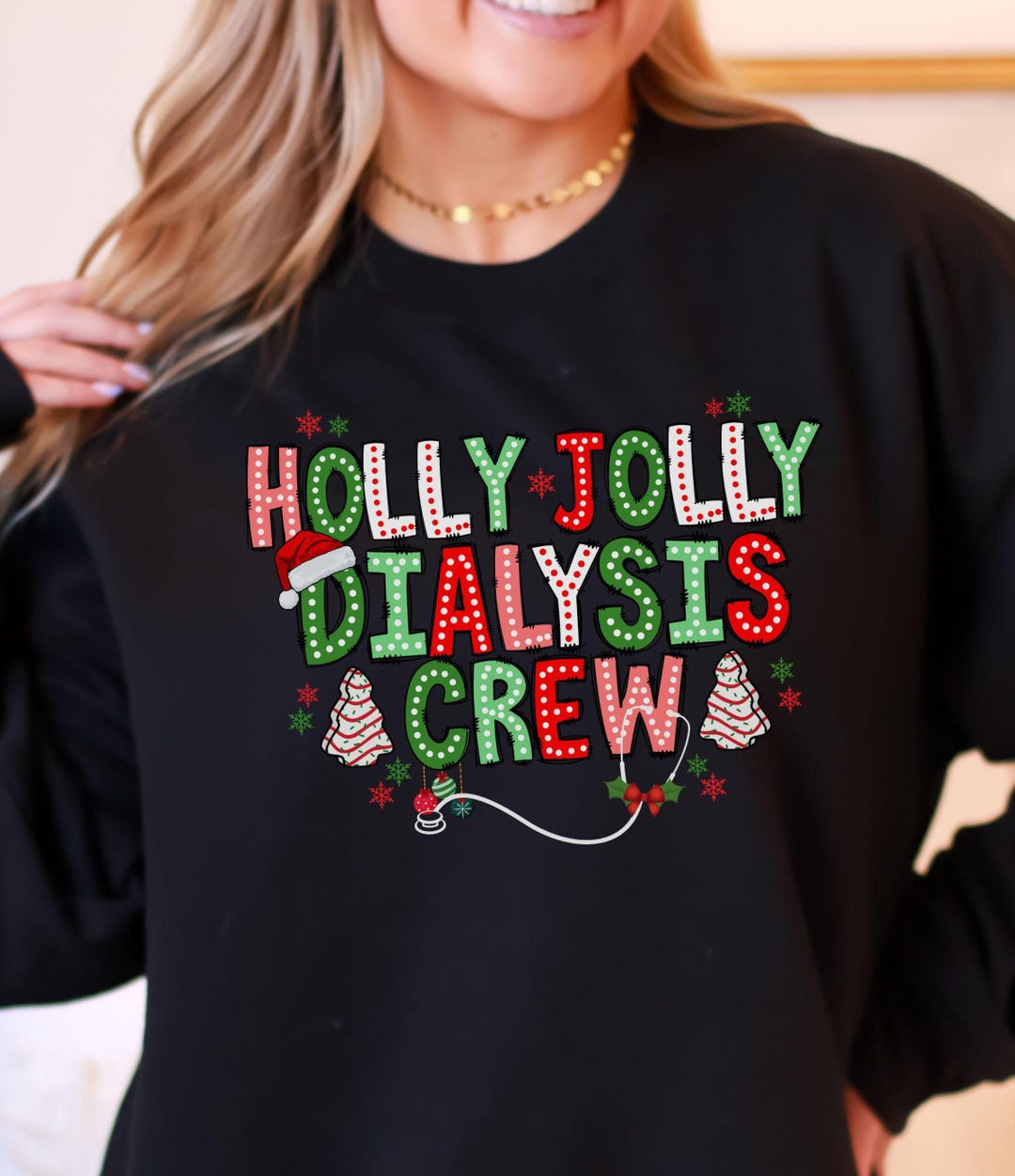 Dialysis Crew Christmas Shirt, Christmas Dialysis Tshirt, Christmas ...