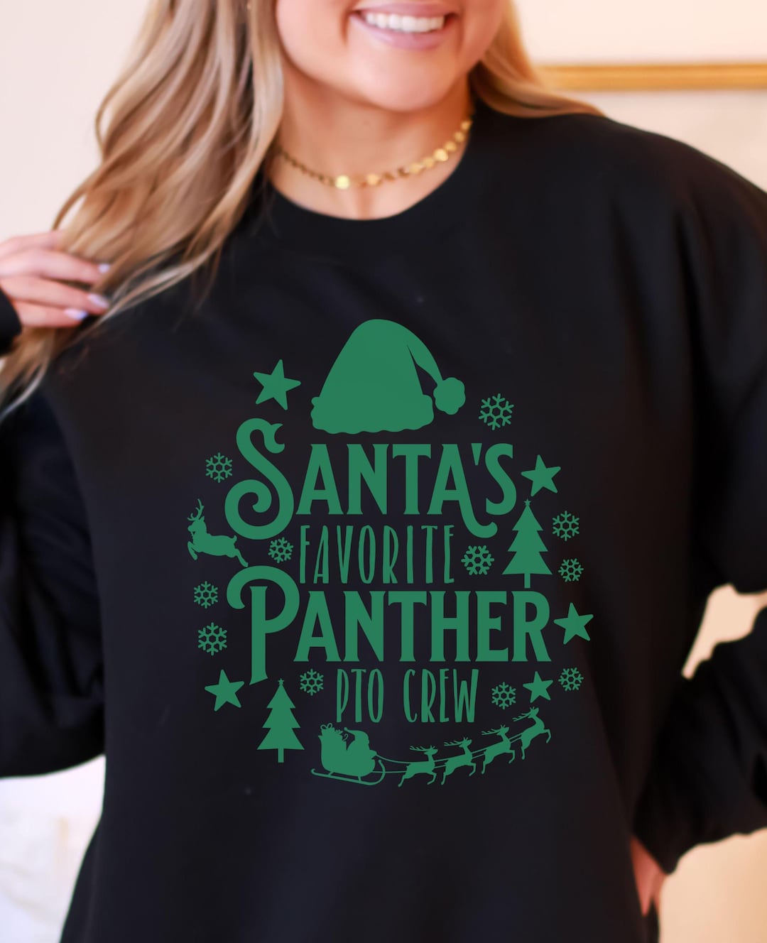 Christmas PTO Crew Shirt, Custom School PTO Holiday Apparel - Etsy