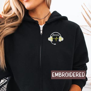 Embroidered 911 Dispatchers Jacket, Custom 9-1-1 Dispatcher Hoodie, in ...