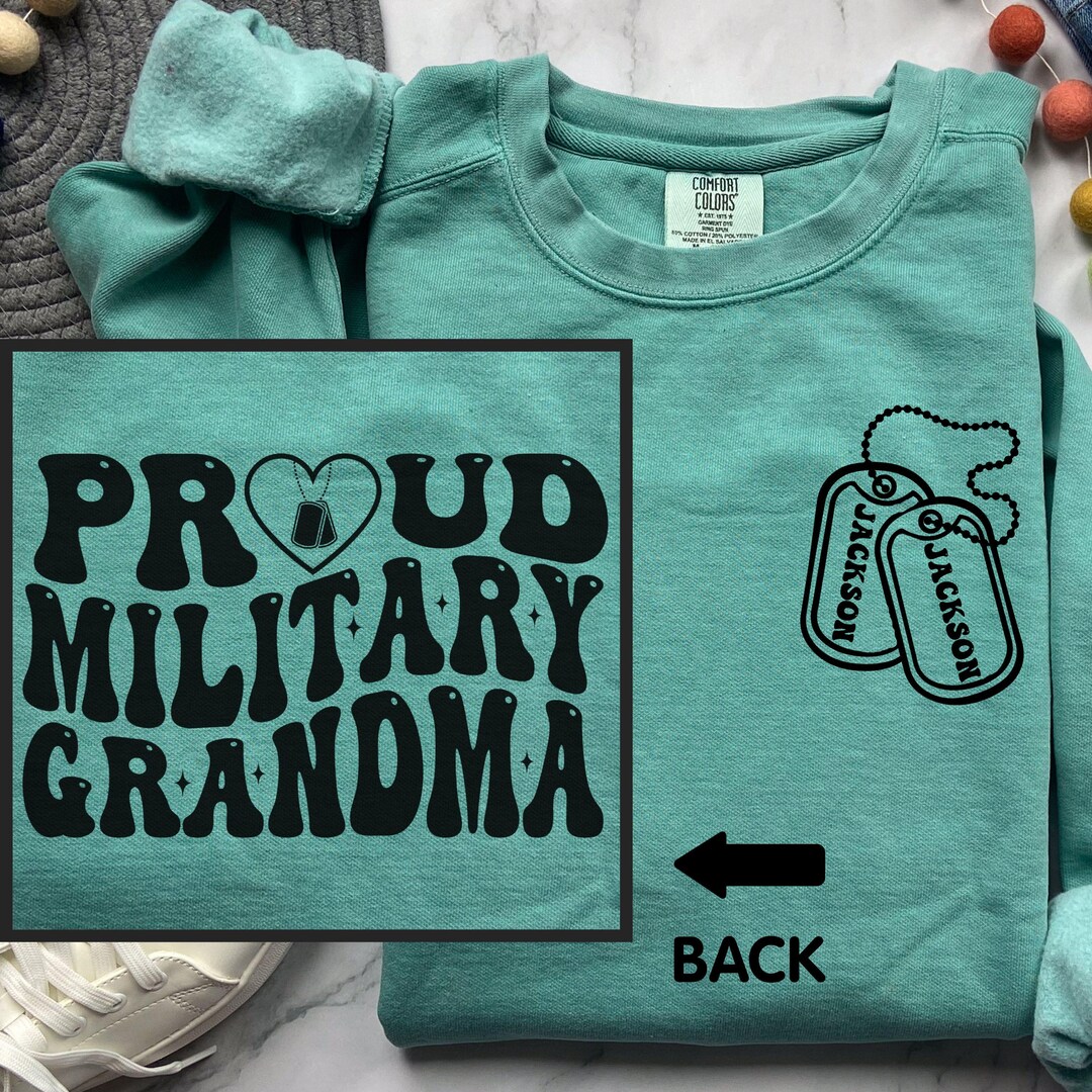 Proud Military Grandma Shirt, Sailor Grandma Sweatshirt, Military Mimi ...