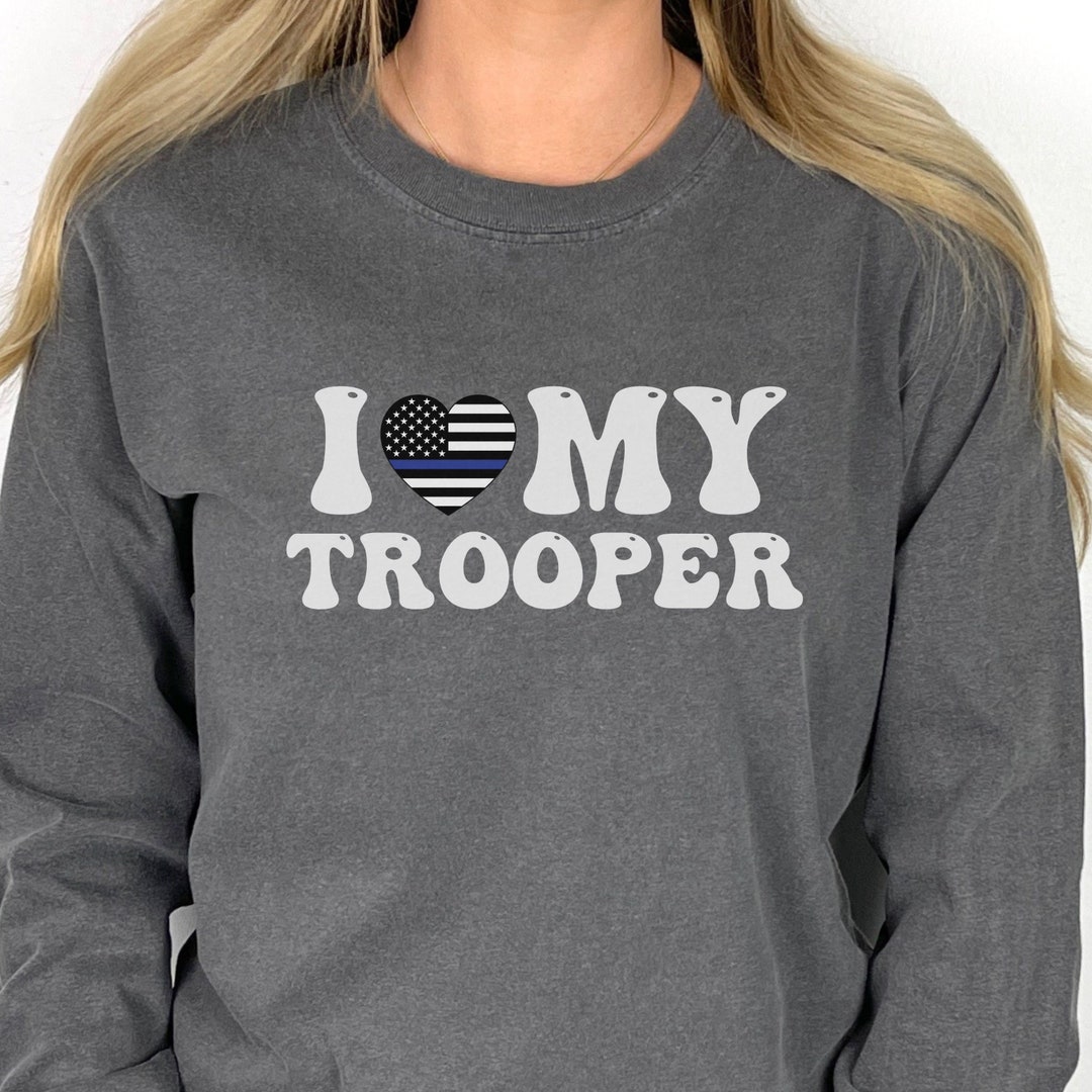 Trooper Wife Shirt, State Trooper Wife Comfort Colors Tshirt, Gift for ...