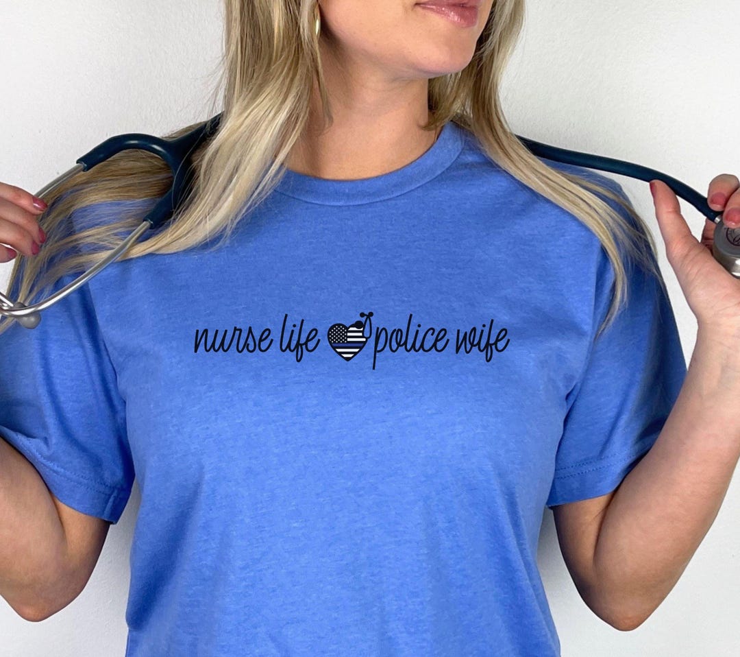 Police and Nurse Shirt, Police Nurse Sweatshirt, Cop and Nurse Gift ...