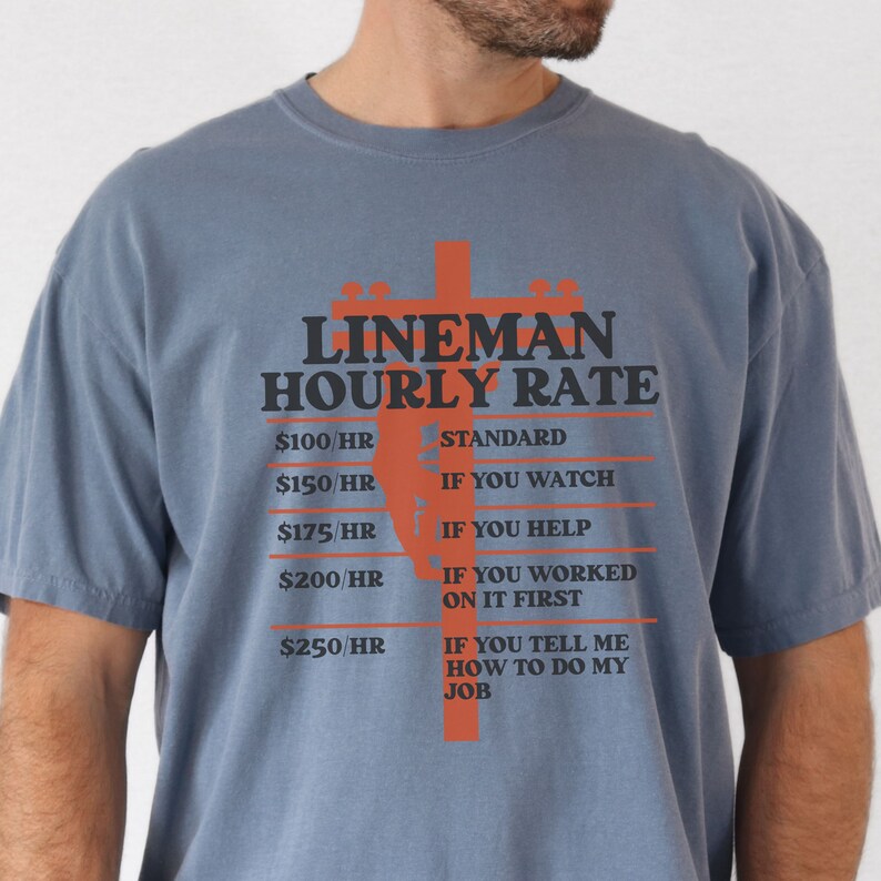 Funny Lineman T Shirt, Power Lineman Shirt Men, Electrical Lineman Gift ...