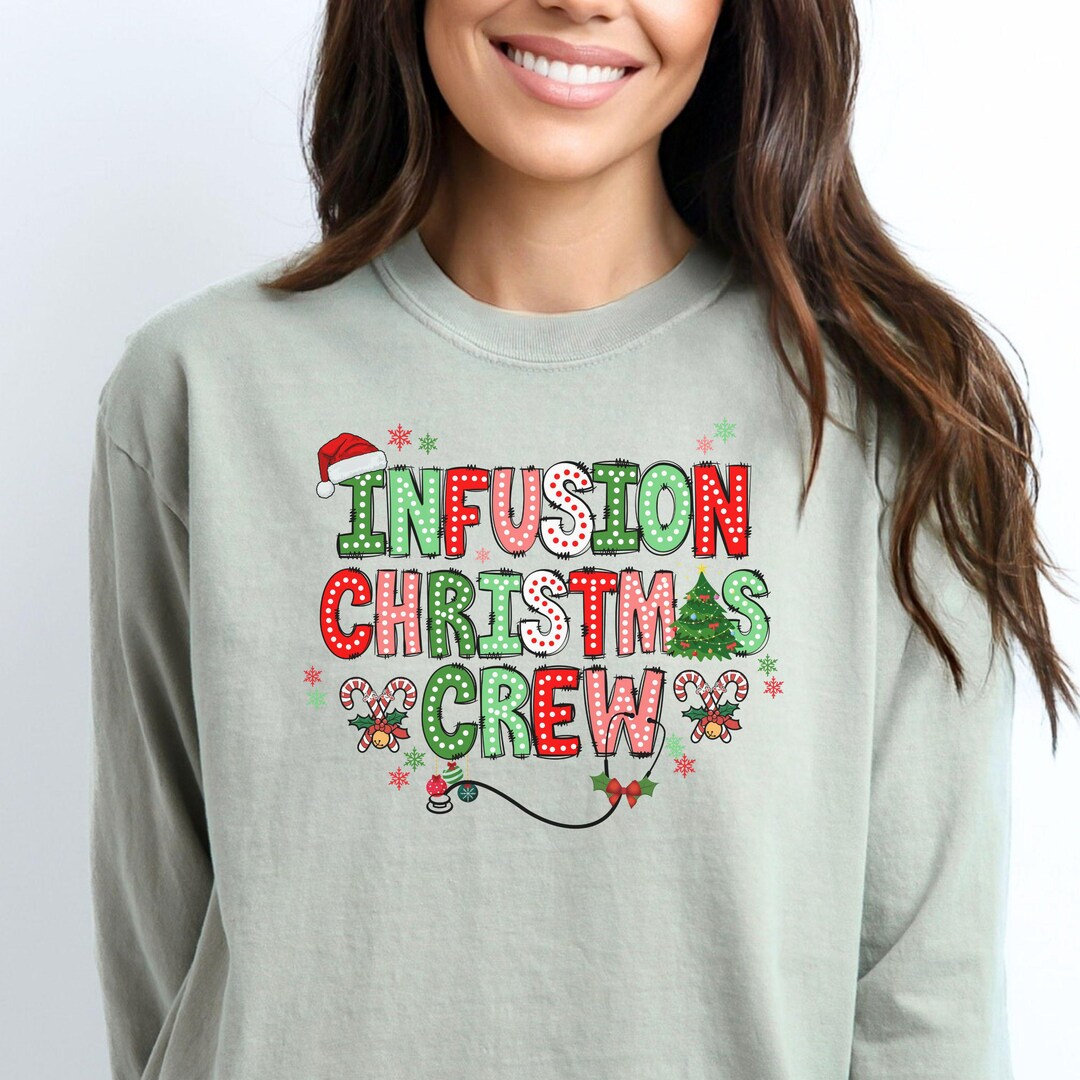 Infusion Shirt Christmas, IV Infusion Shirt Comfort Colors, Infusion ...
