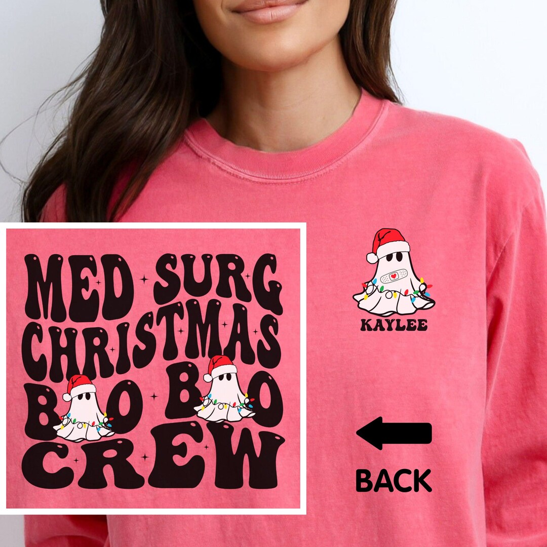 Medsurg Shirt Christmas, Christmas Med Surg Nurse Comfort Colors ...