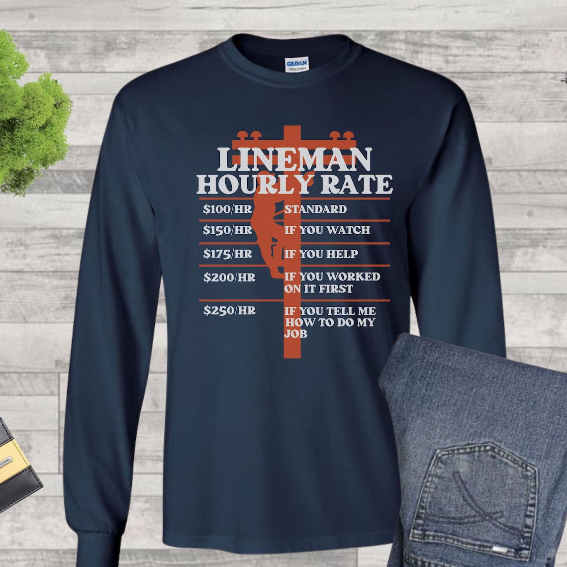 Funny Lineman T Shirt, Power Lineman Shirt Men, Electrical Lineman Gift ...