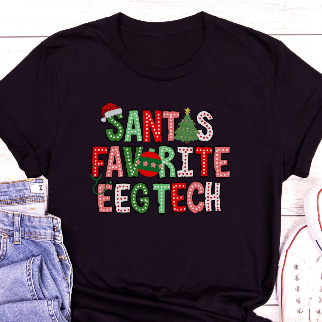 Christmas EEG Tech Shirt, EEG Tech Holiday Apparel, EEG Tech Sweatshirt ...