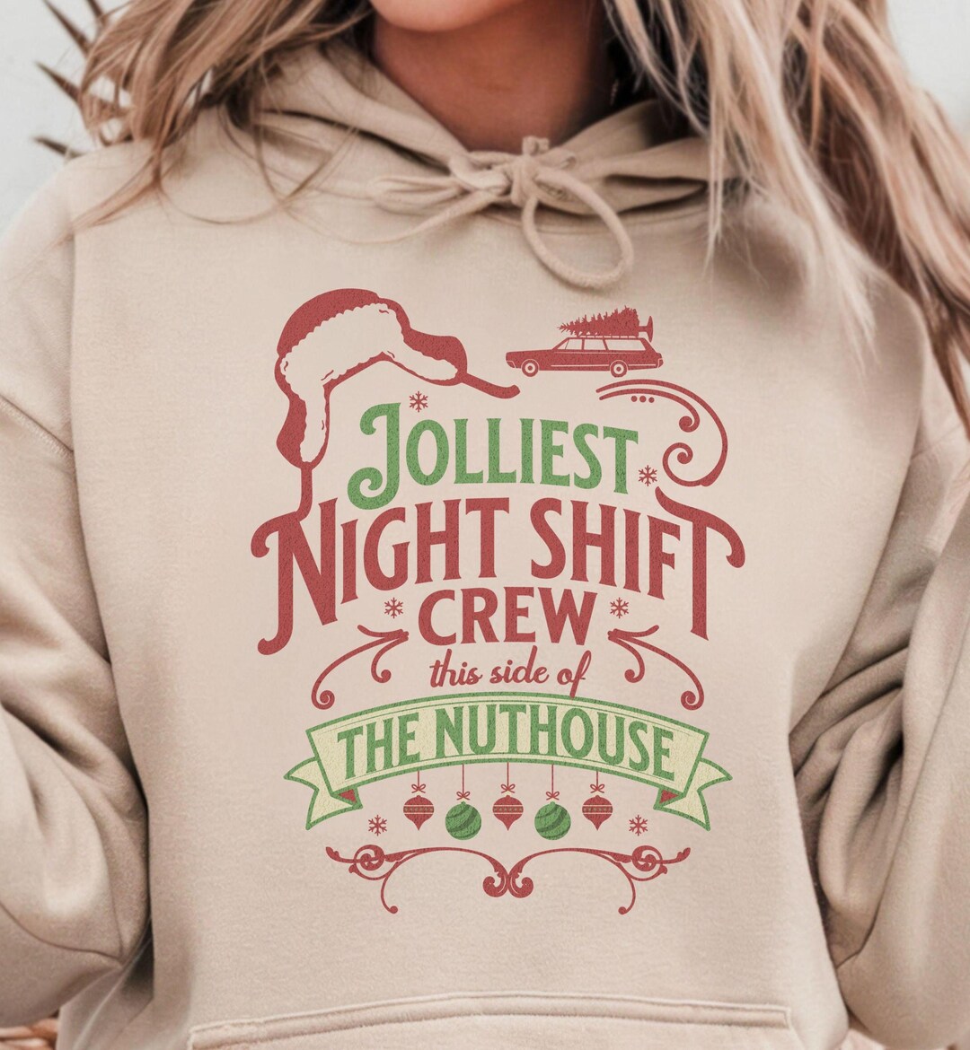 Night Shift Christmas Sweatshirt, Funny Night Shift Tech Holiday ...