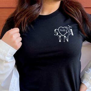 Custom STNA Shirt for Women, Personalized State Tested Nursing ...