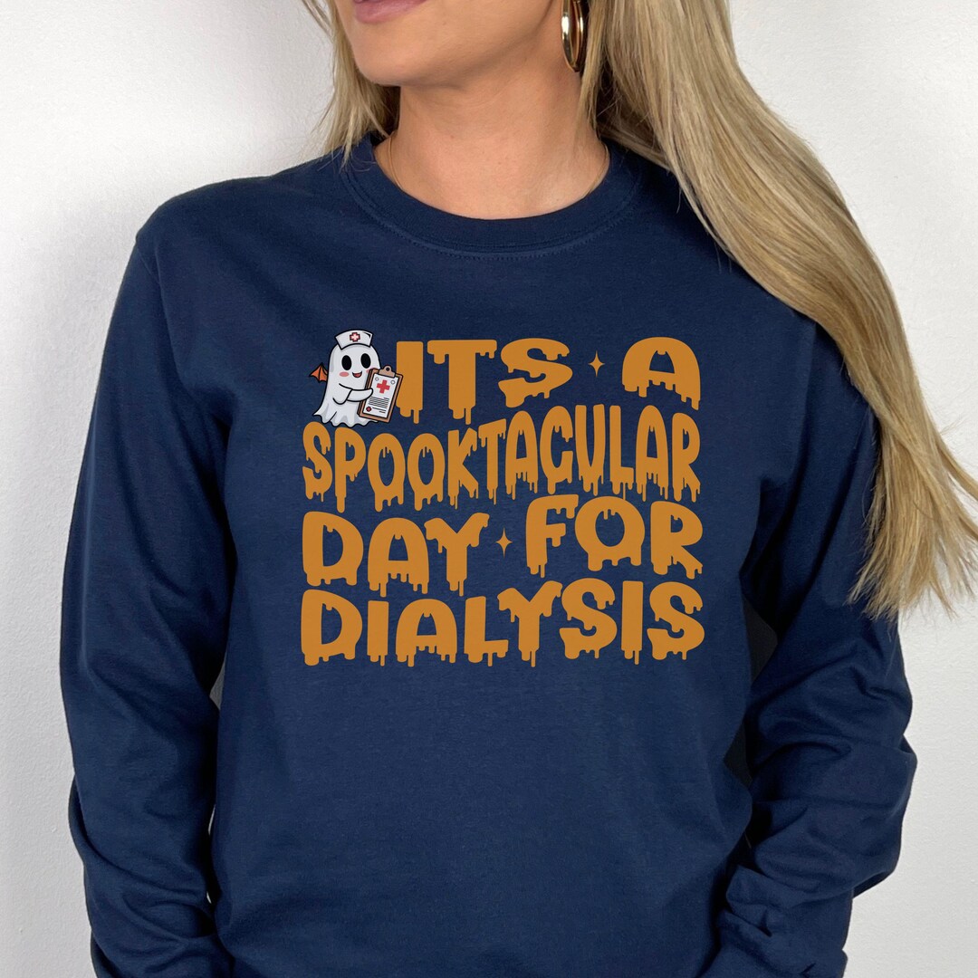 Dialysis Tech Shirt Halloween, Dialysis Nurse Crewneck, Halloween ...