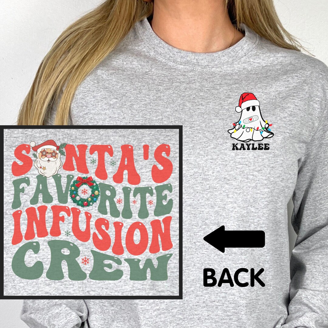 IV Infusion Shirt Christmas, IV Infusion Sweatshirt, Christmas Infusion ...