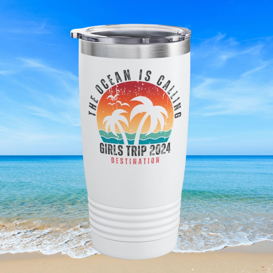 Jamaica Girls Trip Cup, Personalized Girls Beach Trip Cup, Custom Girl ...