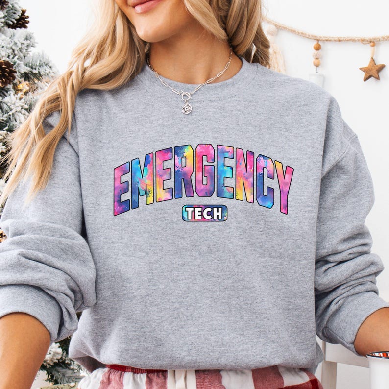 ED Tech Shirt, ER Tech Hoodie, Emergency Technician Gift, ER Secretary ...
