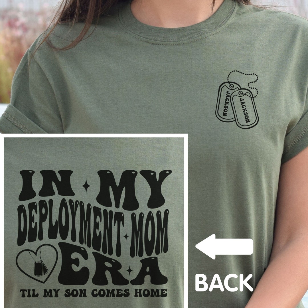 Deployment Mom Shirt, Deployment Mom Gift, Proud Military Mom ...