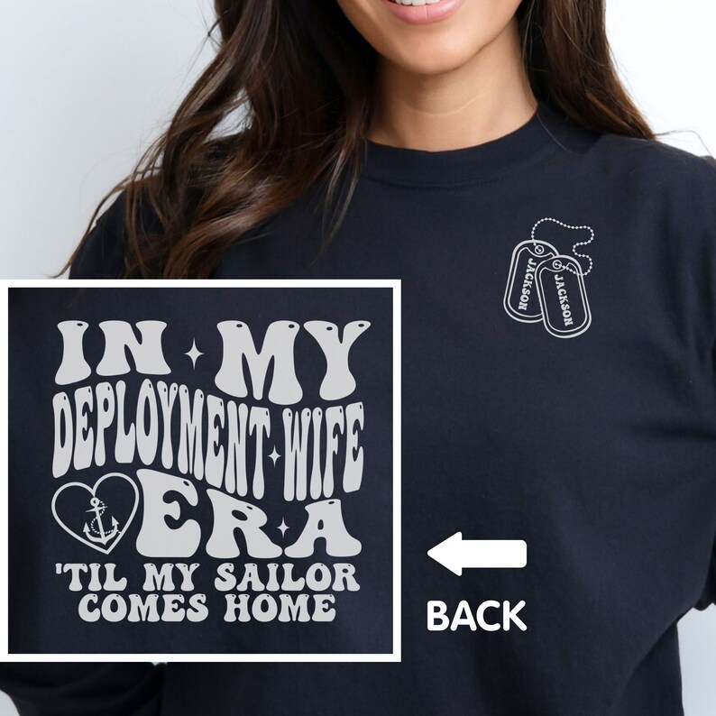 Deployment Wife Era Shirt, Military Deployment Wife Comfort Colors ...