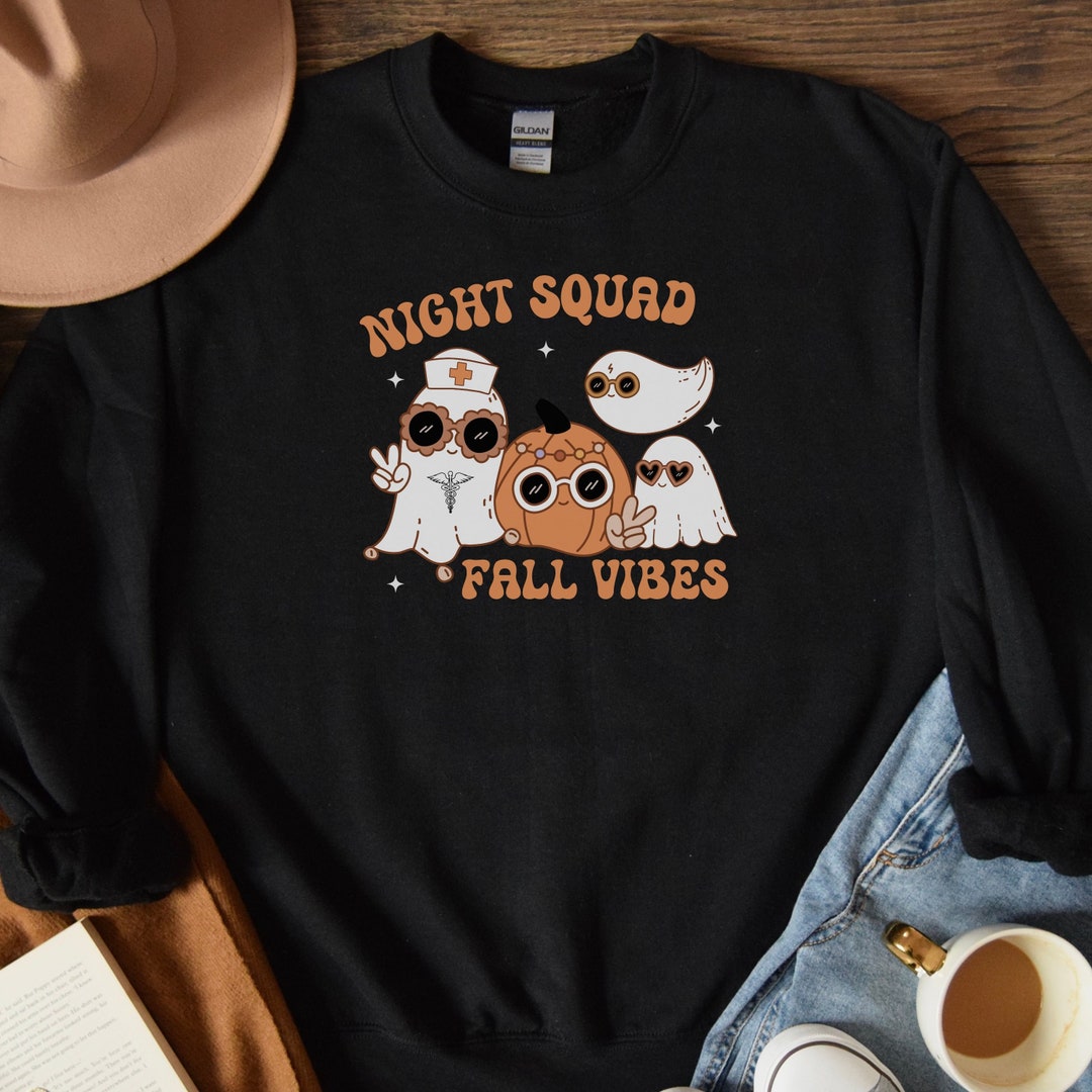 Night Shift CNA Sweatshirt, Funny Night STNA Halloween Shirt, Nurse ...