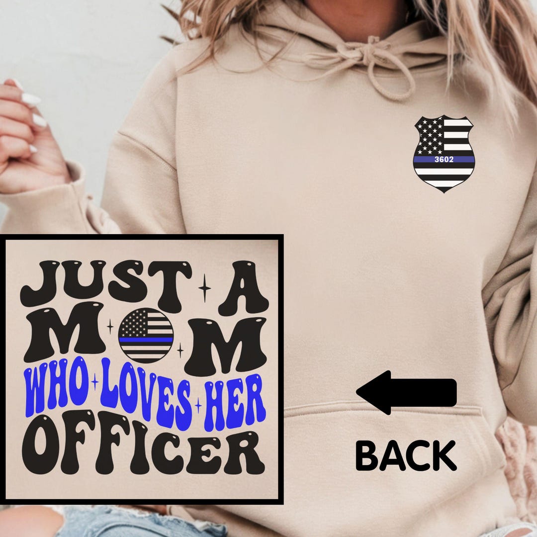Proud Police Mom Shirt, Police Officer Mom Custom Gift - Etsy