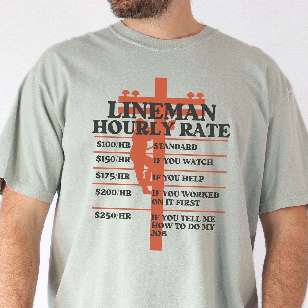 Funny Lineman T Shirt, Power Lineman Shirt Men, Electrical Lineman Gift ...