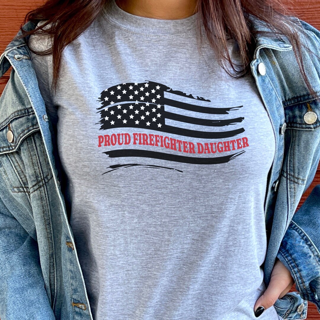 Firefighter Daughter Shirt, Fire Daughter Gift, Baby Firefighter ...