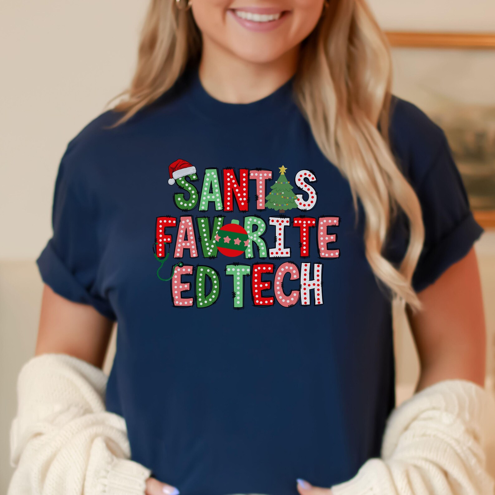 ED Tech Shirt Christmas, ER Tech Comfort Colors Shirt, Emergency ...