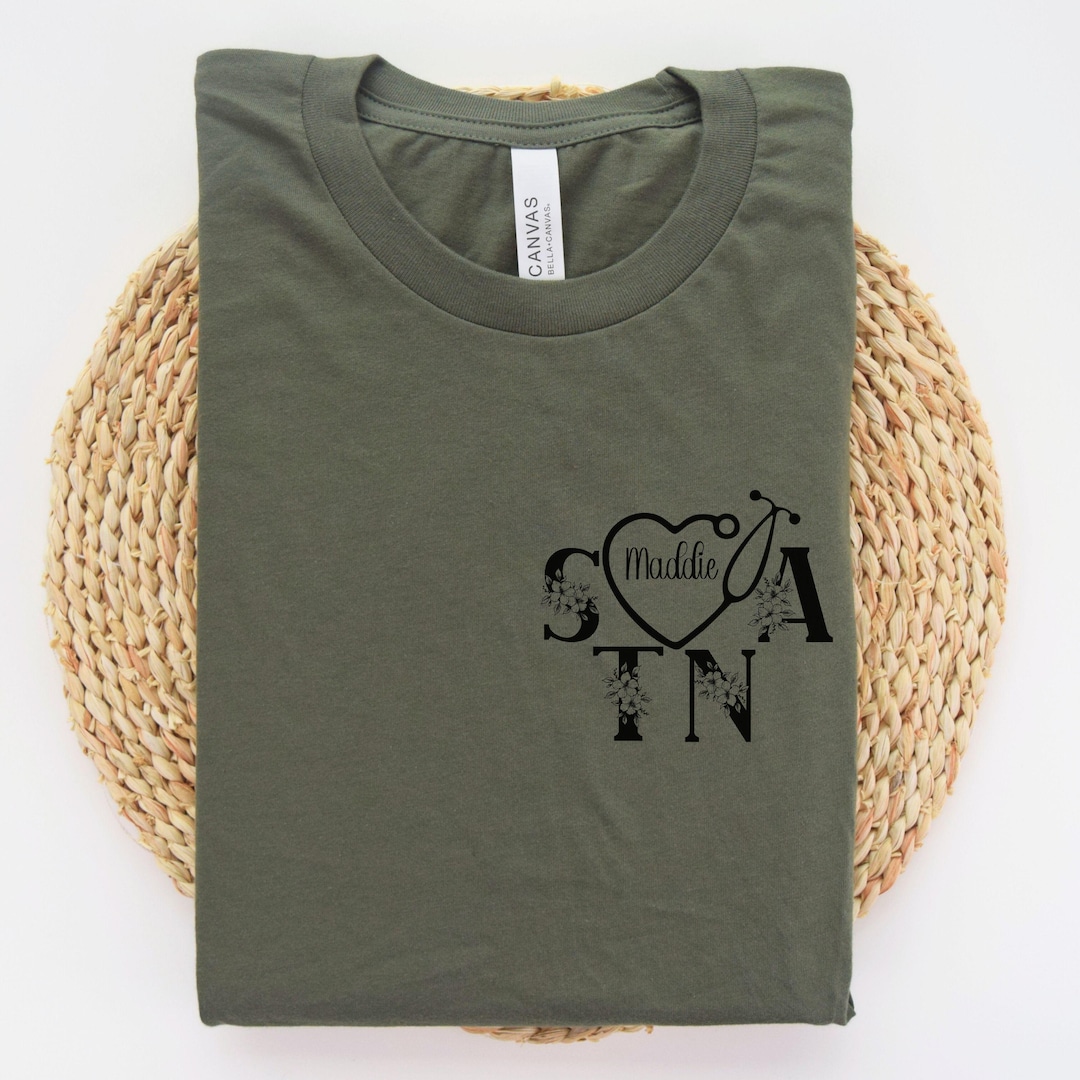 Custom STNA Shirt for Women, Personalized State Tested Nursing ...