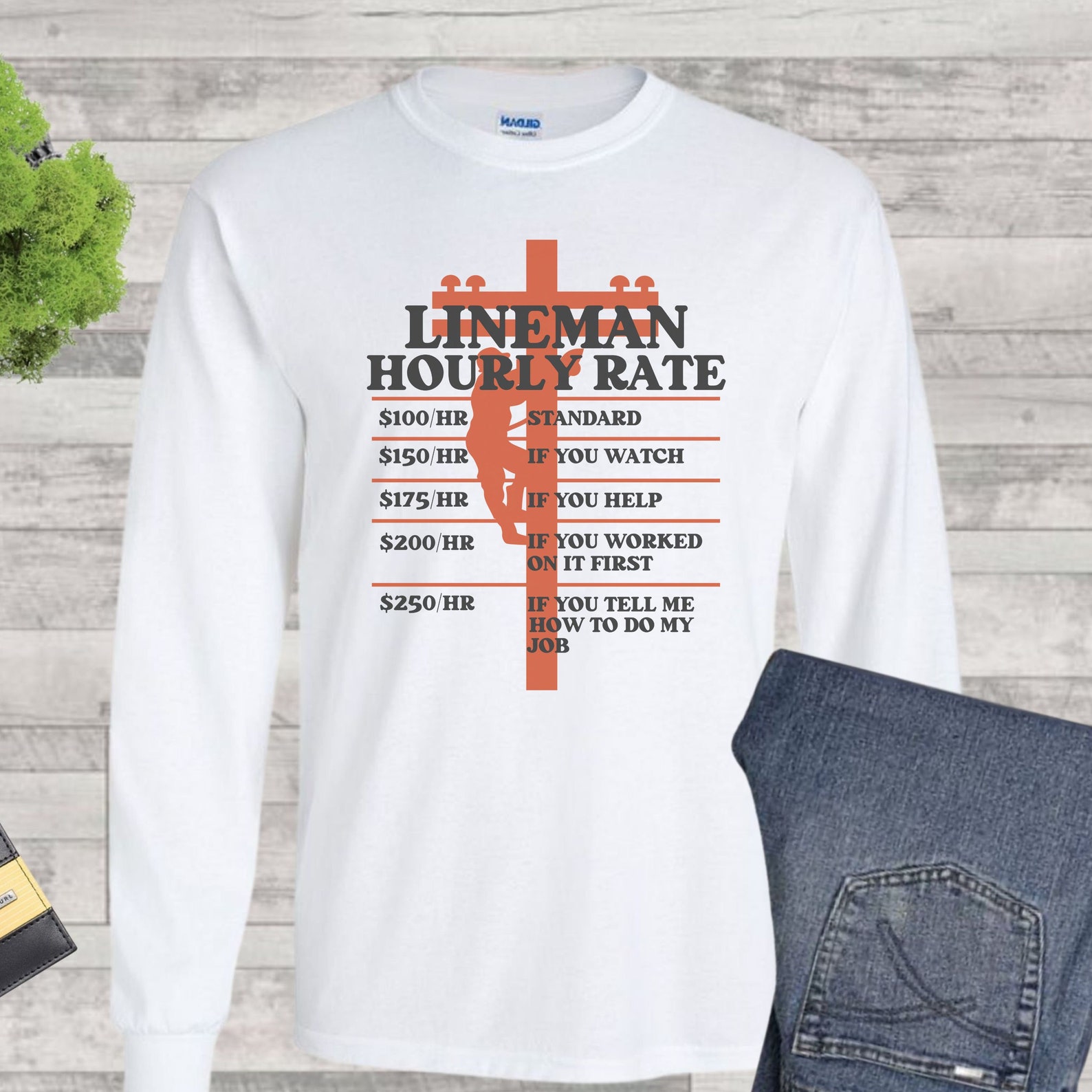 Funny Lineman T Shirt, Power Lineman Shirt Men, Electrical Lineman Gift ...