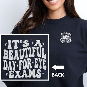Optometry Shirt Personalized, Custom Optometry Technician Comfort ...