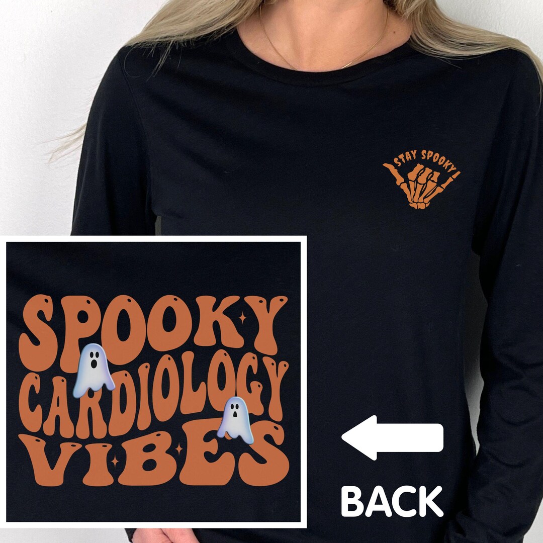 Cardiology Tshirts Halloween, Spooky Cardiac Nurse Sweatshirt ...