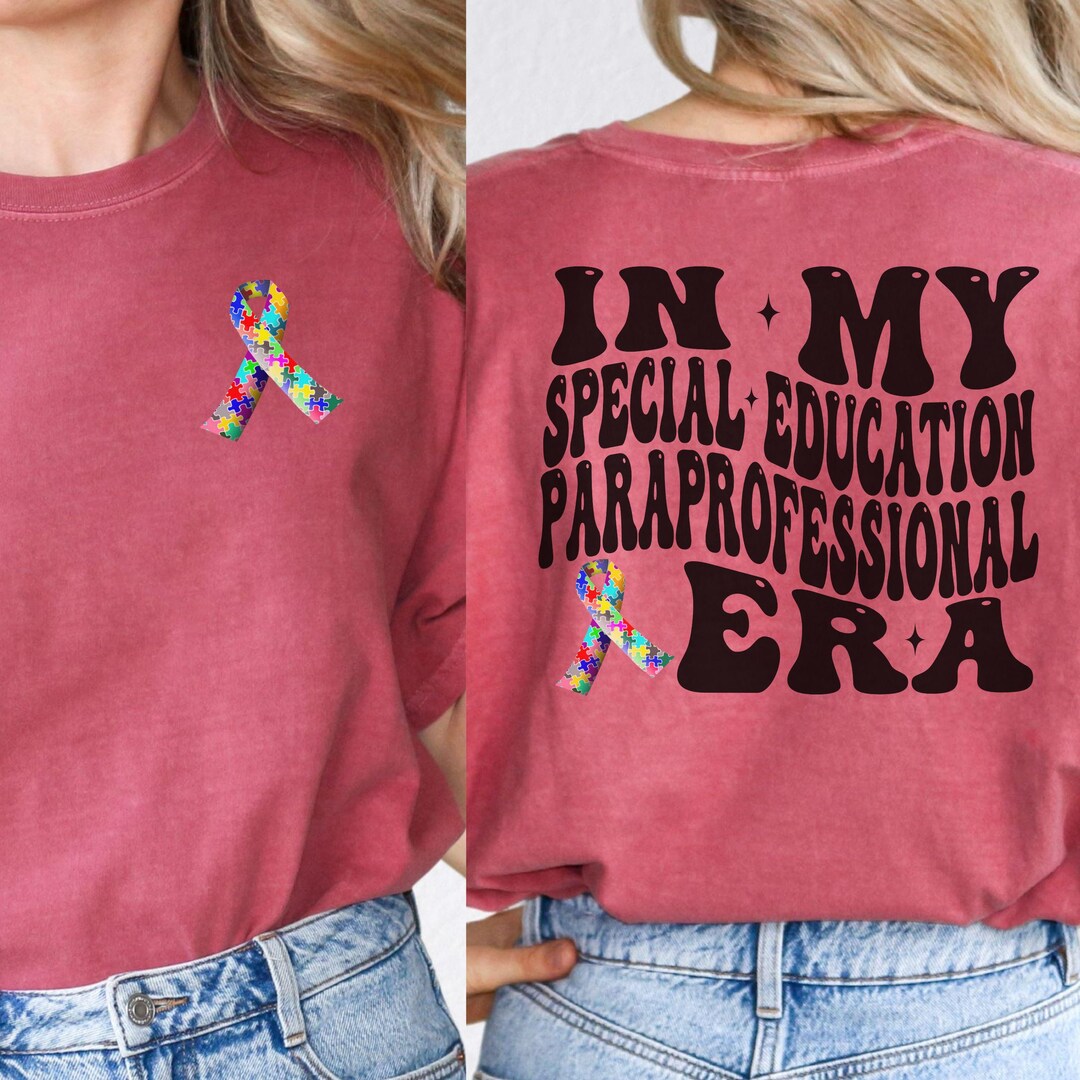 SPED Para Shirt, SPED Parapro Comfort Colors, SPED Paraprofessional ...