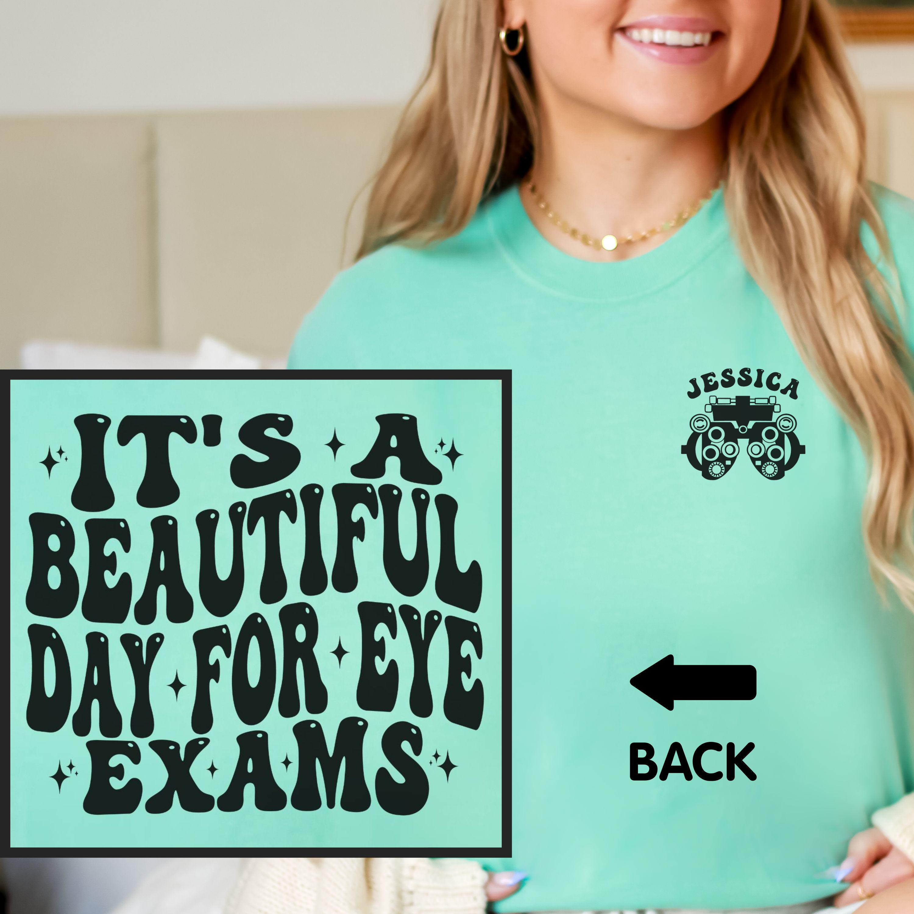 Optometry Shirt Personalized, Custom Optometry Technician Comfort ...