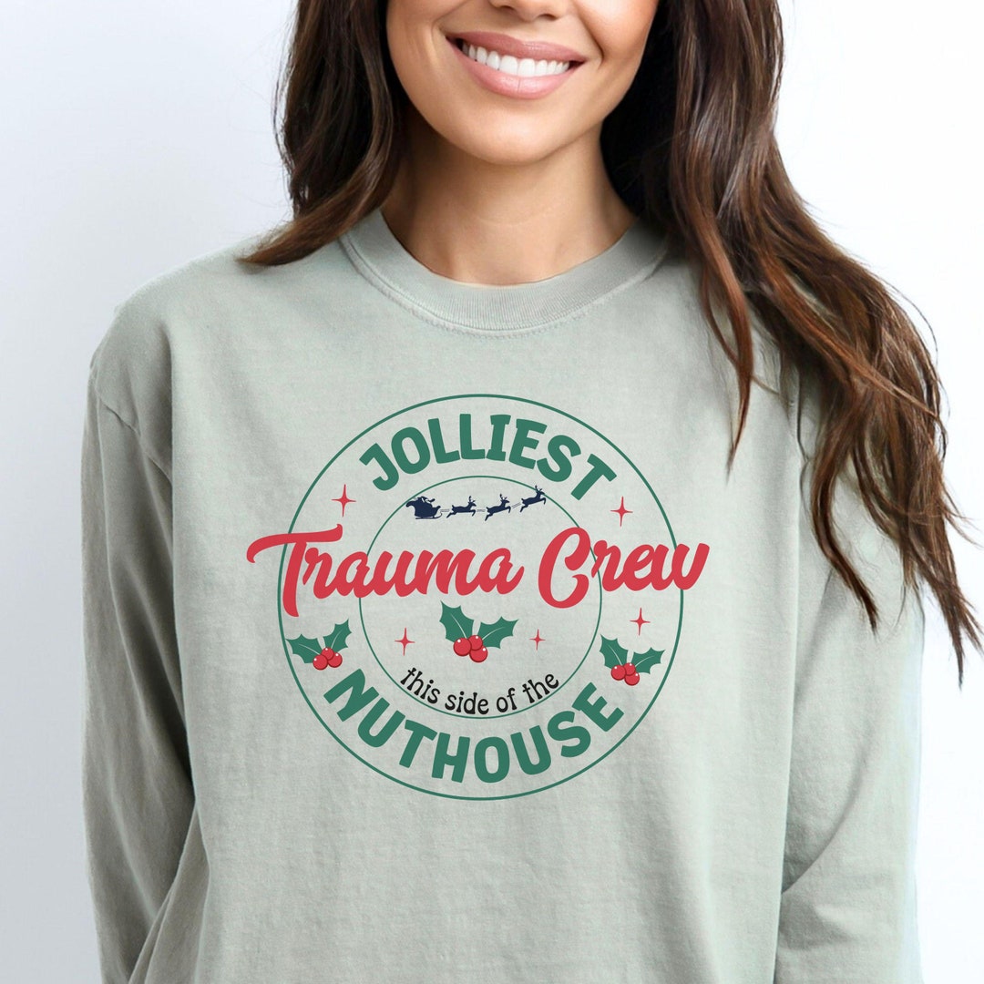 Christmas Trauma Nurse Shirt, Christmas Surgical Trauma Nurse Comfort ...