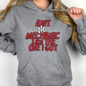 Mechanic Wife Crewneck, Funny Mechanics Girlfriend Gift, Wifey Hoodie ...